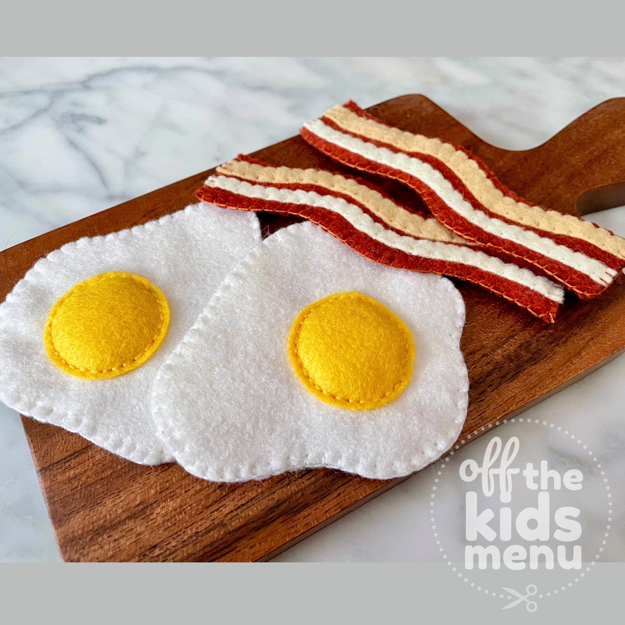 Felt Breakfast Set, Felt Food for Play Kitchen, Imaginary Play, Foodie ...
