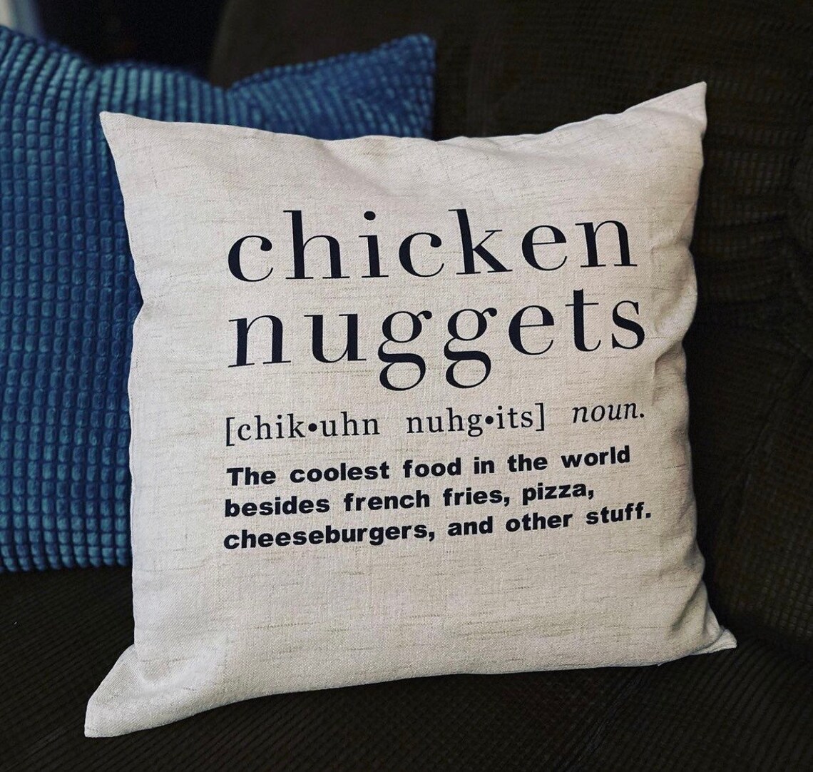 Chicken Nugget Definition Pillow Cover - Etsy