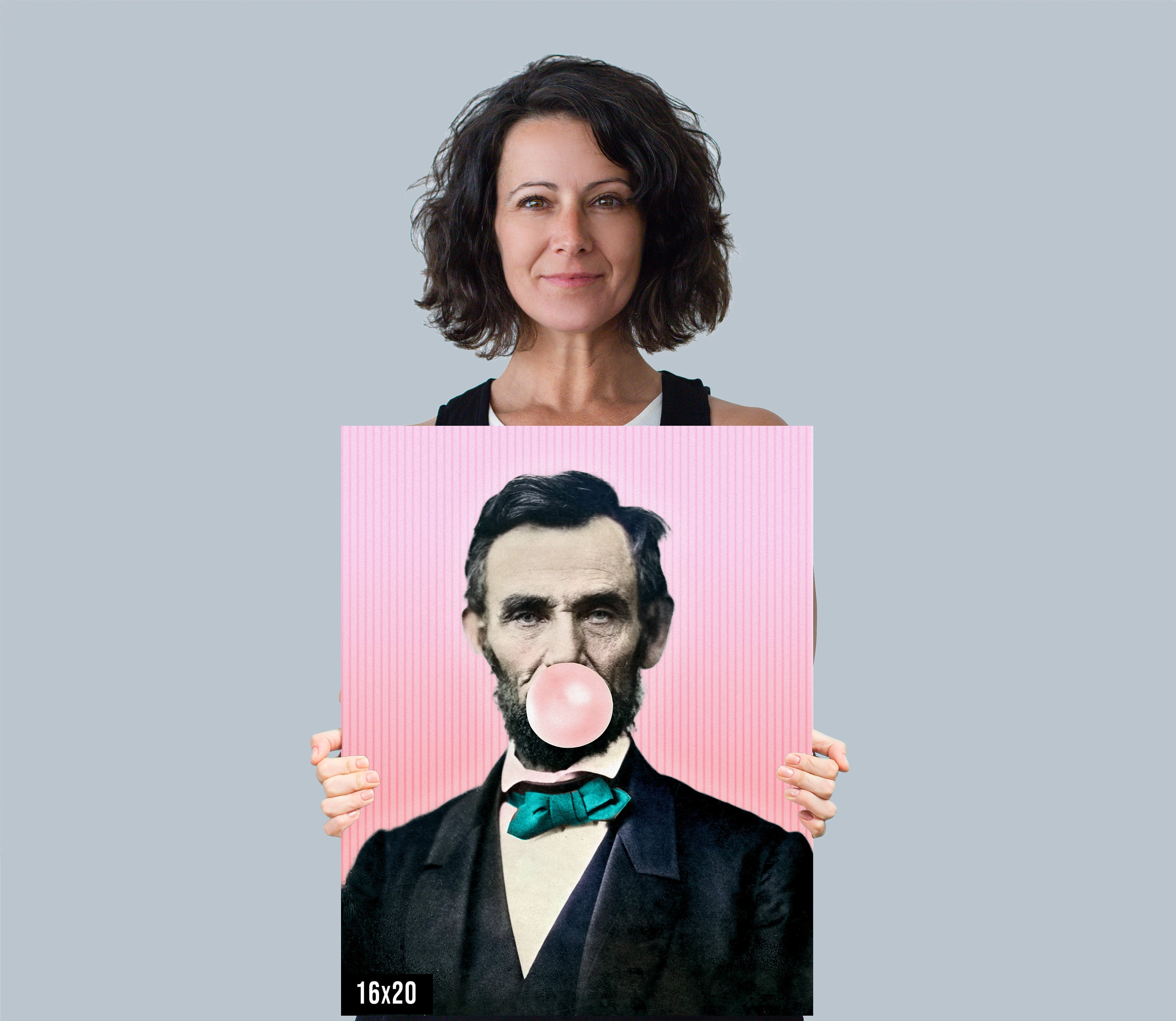 Digital Download of President Abraham Lincoln Bubble Gum Pop Art ...