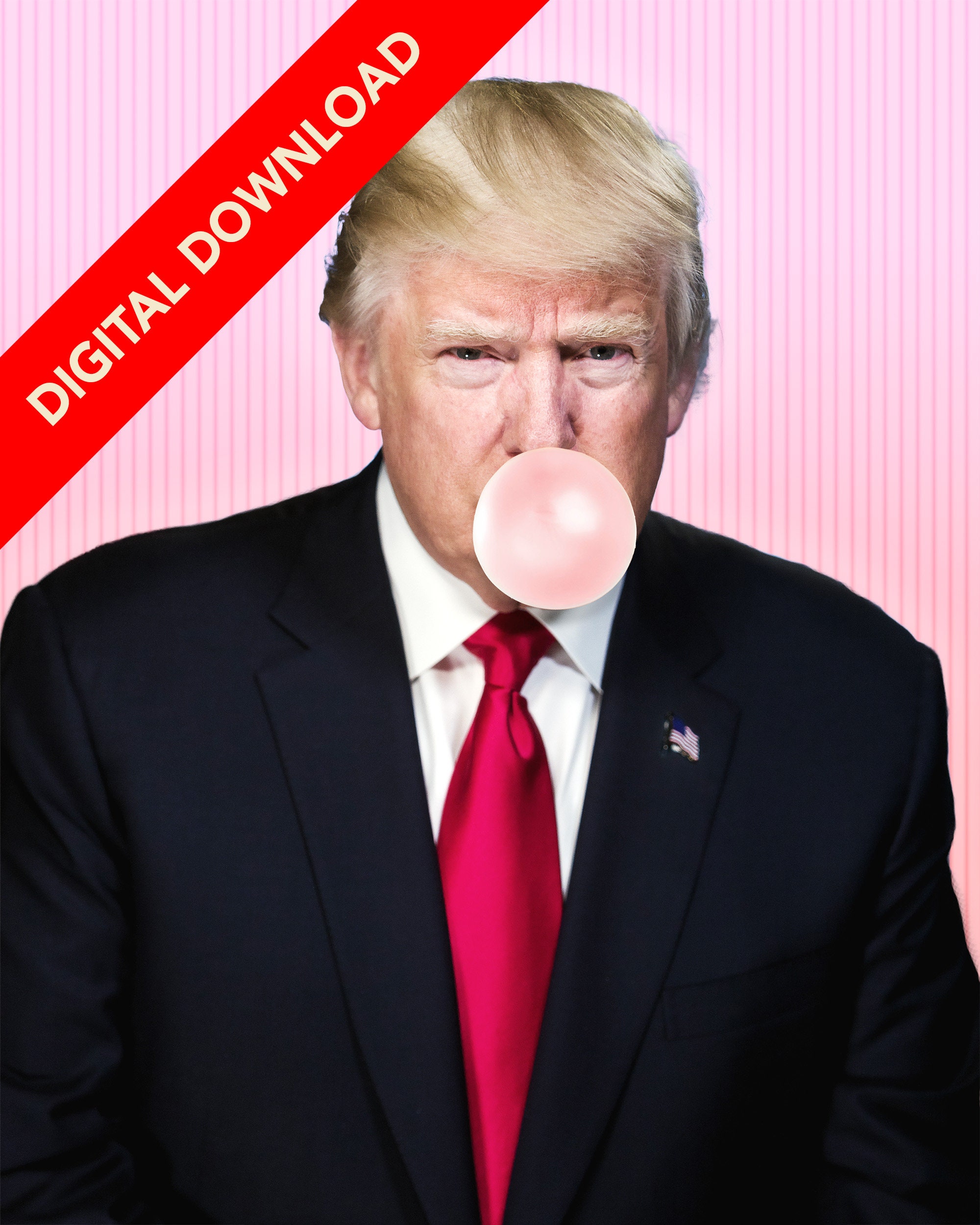 Digital Download of President Donald Trump Bubble Gum Pop Art ...