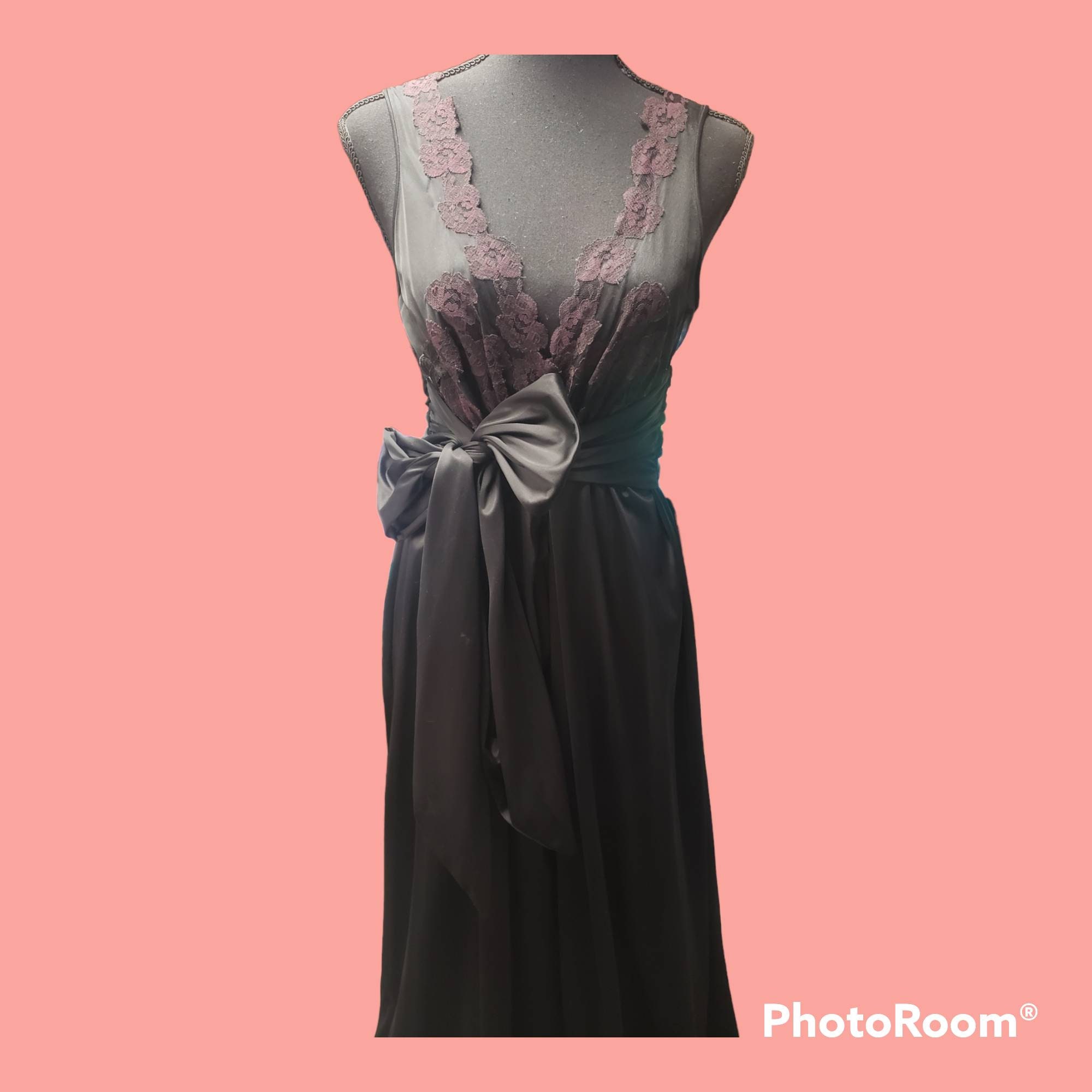 Vintage Glydons of Hollywood Black Nylon Jumpsuit Size M. Sheer Top ...
