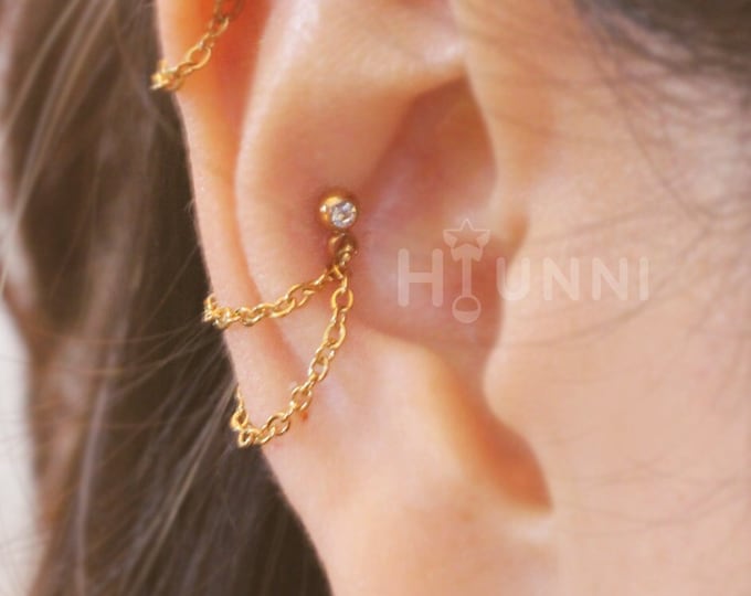 Dainty Marquis Crystal 18kt Gold Sterling Silver Chain Baguette CZ ...