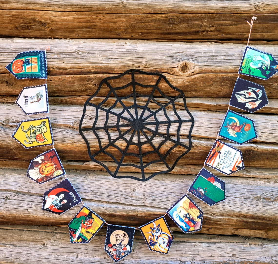 Vintage Halloween Banner Vintage Style Garland Halloween - Etsy
