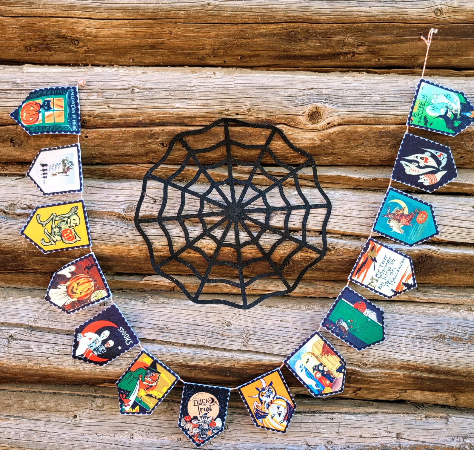 Vintage Halloween Banner Vintage Style Garland Halloween - Etsy