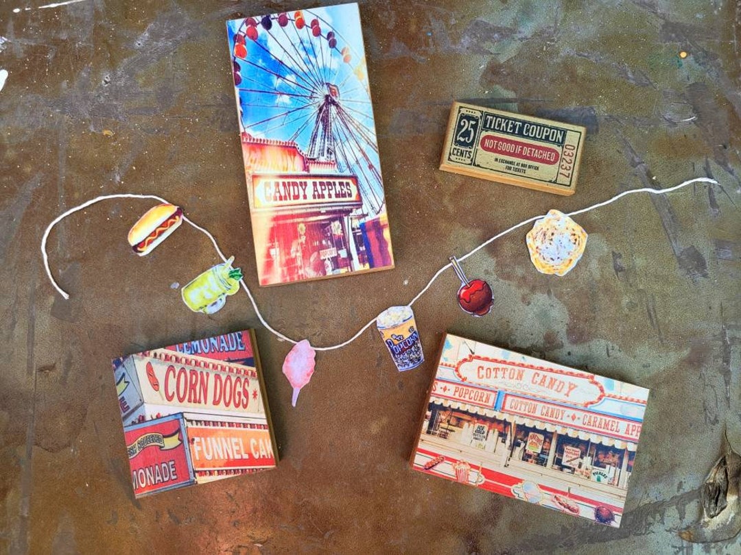 Summer Tiered Tray Decor- Vintage Style State Fair- County Fair Decor ...