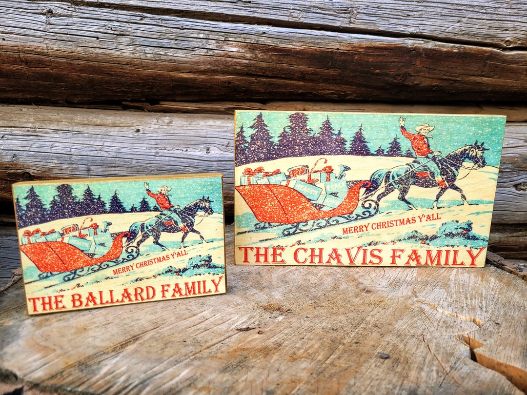 Western Christmas Decor- Vintage Cowboy Decor- Western Style Home Decor ...