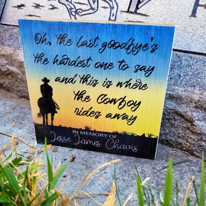 Memorial Day Grave Decoration- Western Cowboy Memorial - Etsy