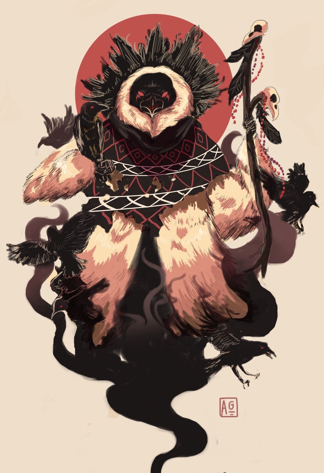 Patron God of Ravens Digital Print - Etsy