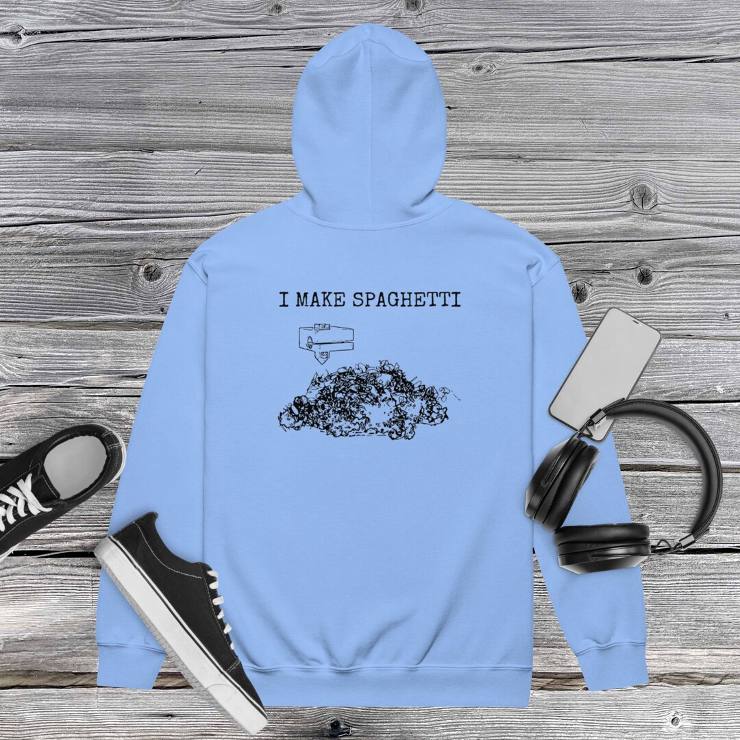 I Make Spaghetti 3D Printing Back Print Unisex Heavy Blend Zip Hoodie ...