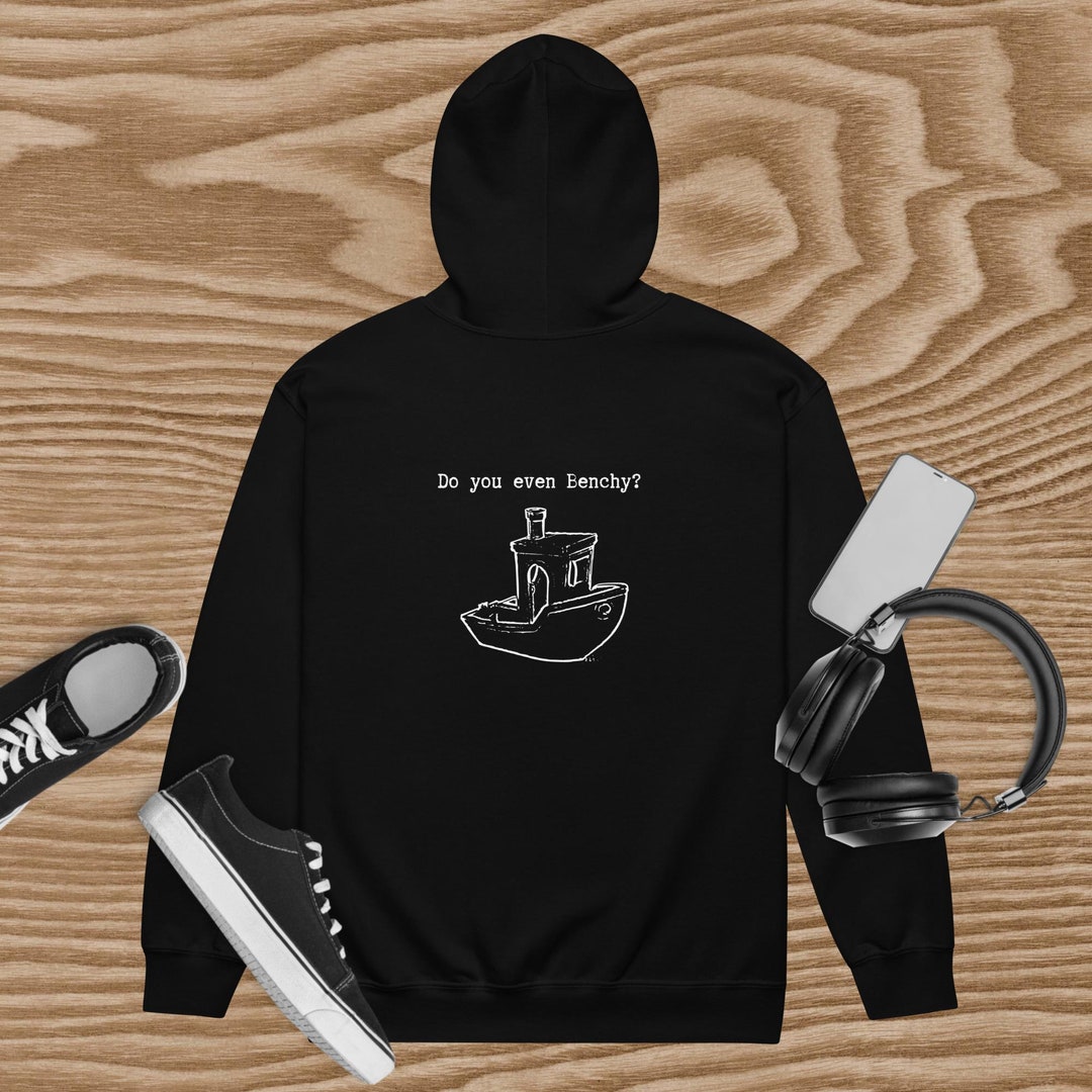 Do You Even Benchy White Font Back Print Unisex Heavy Blend Zip Hoodie ...