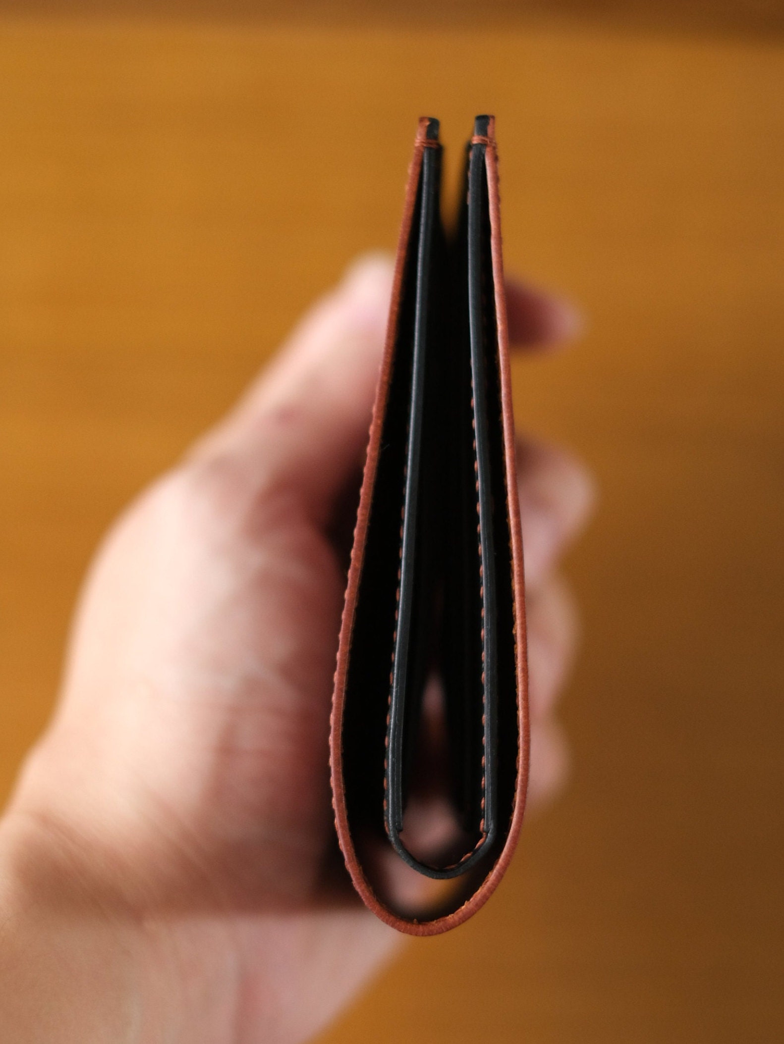 Classic Two Tone Buttero Leather Signature Bifold Wallet, Buttero ...