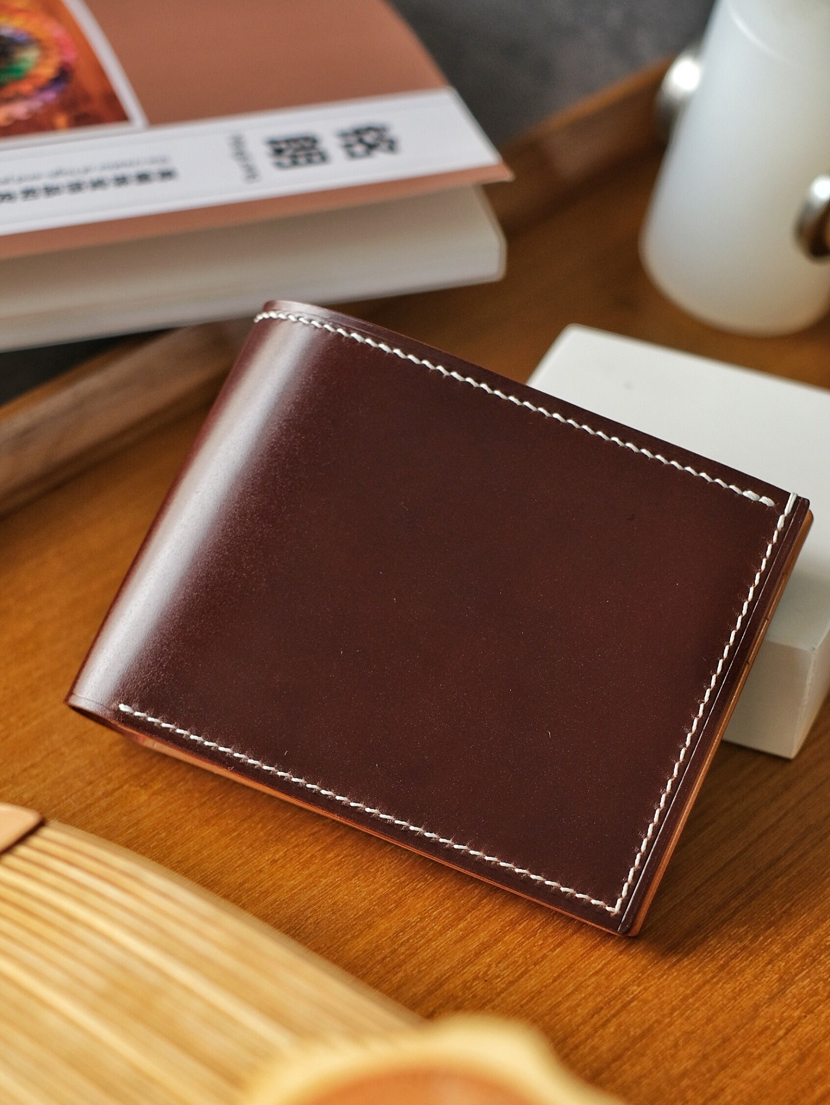 Shinki Hikaku Shell Cordovan Japanese Horsebutt Bifold Wallet - Etsy
