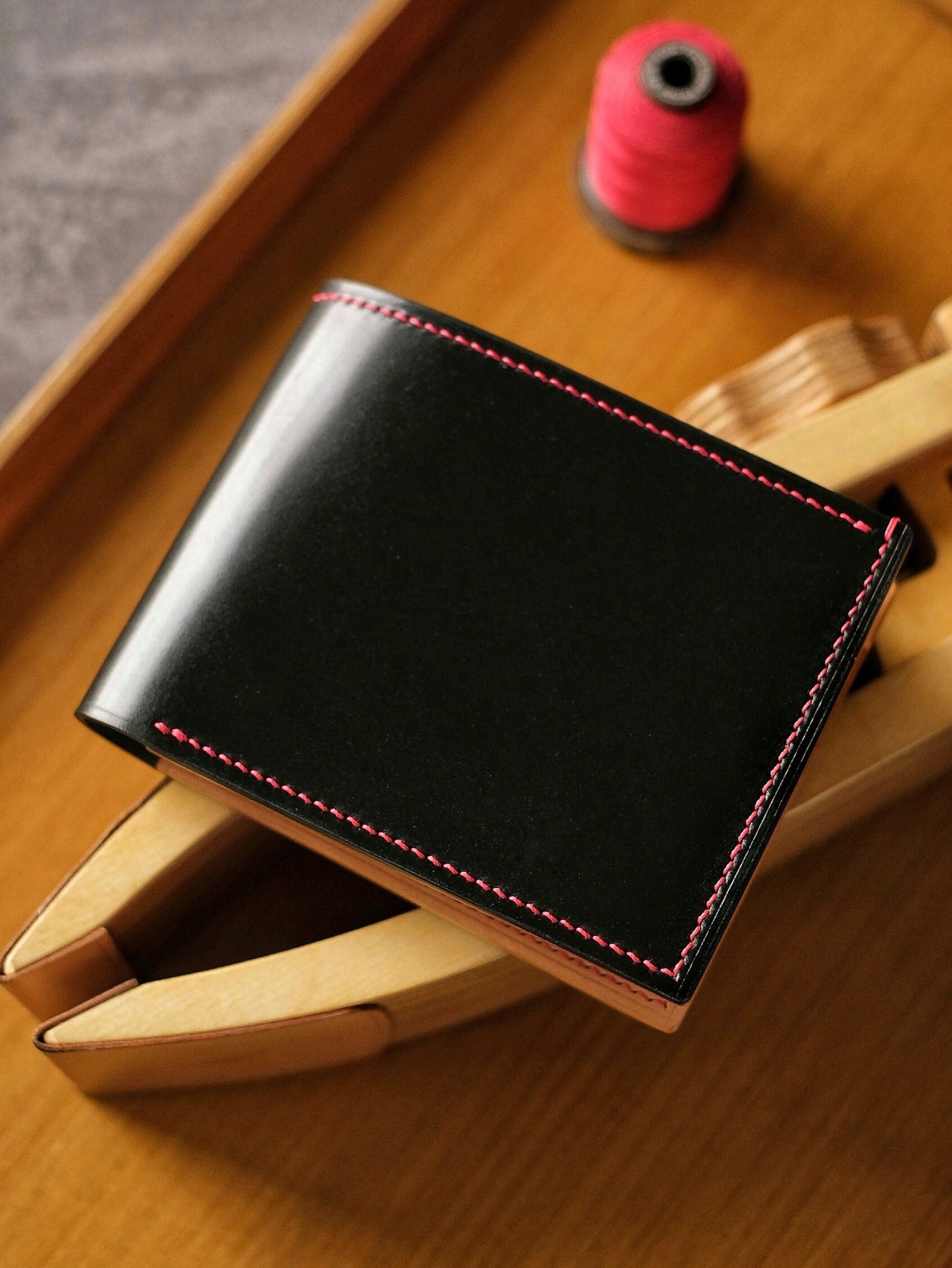 Shinki Hikaku Shell Cordovan Japanese Horsebutt Bifold Wallet, Leather ...