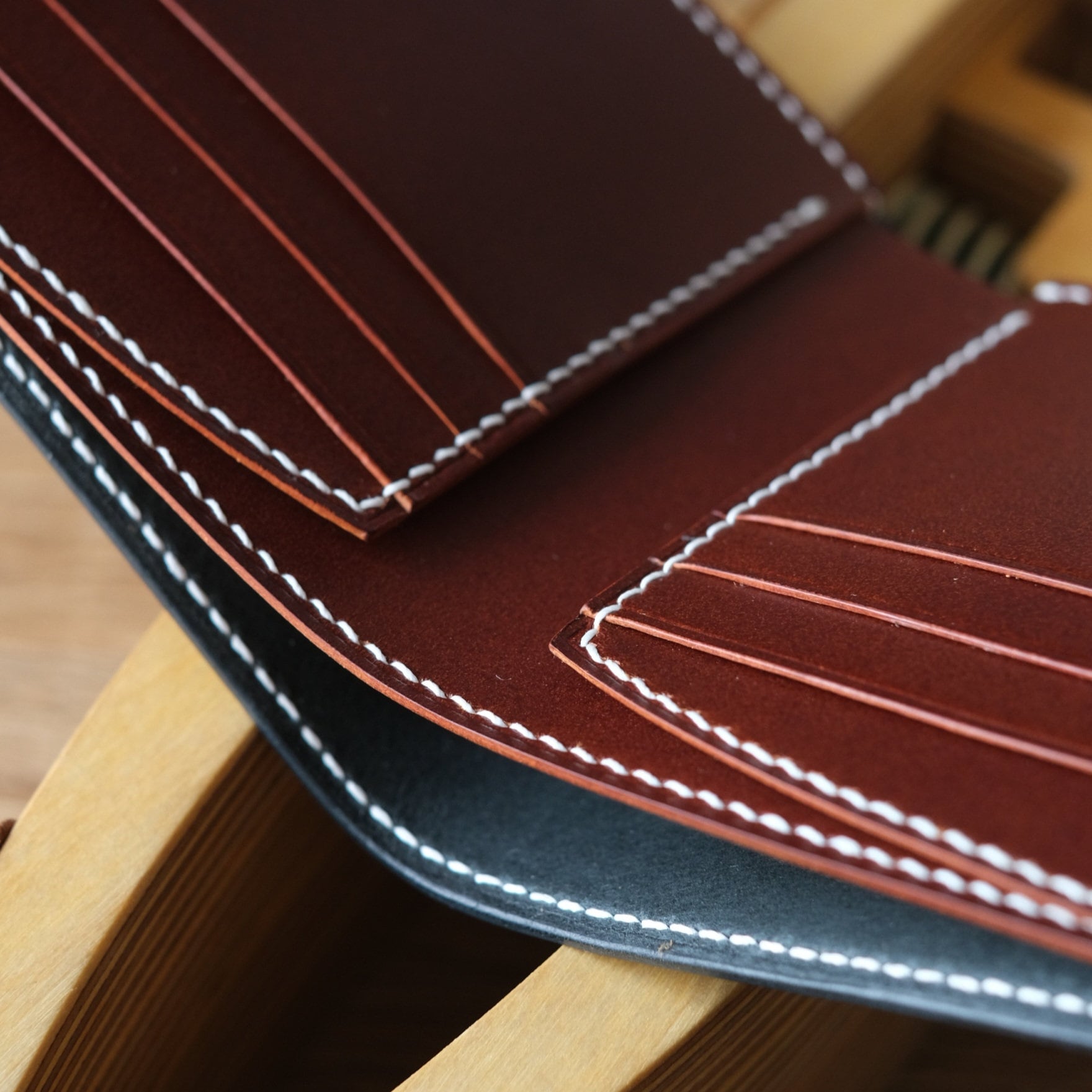 Signature Two Tone Buttero Leather Signature Bifold Wallet, Buttero ...