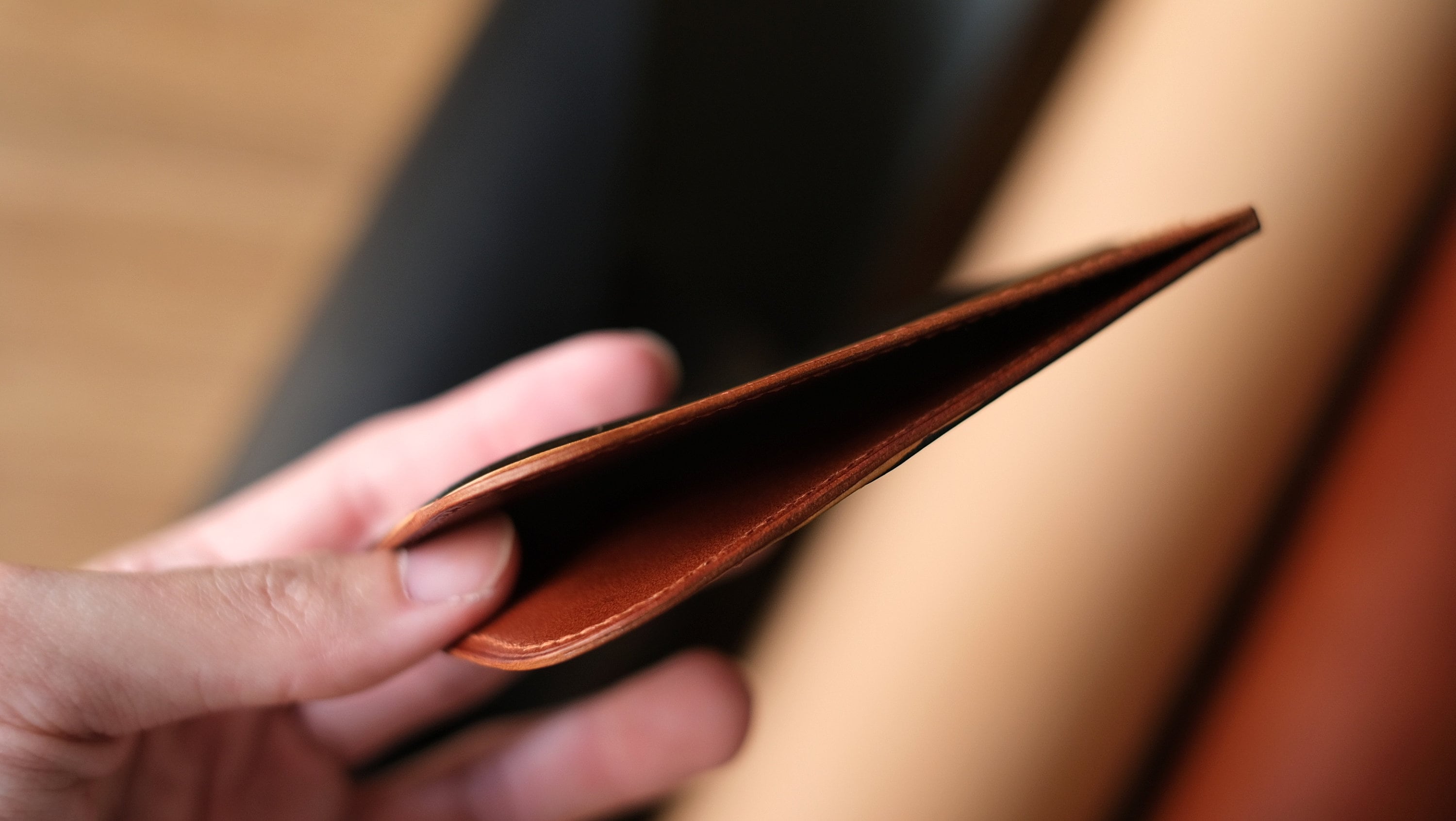 Two Way Buttero Leather Card Holder, Two Faced Design Card Holder ...