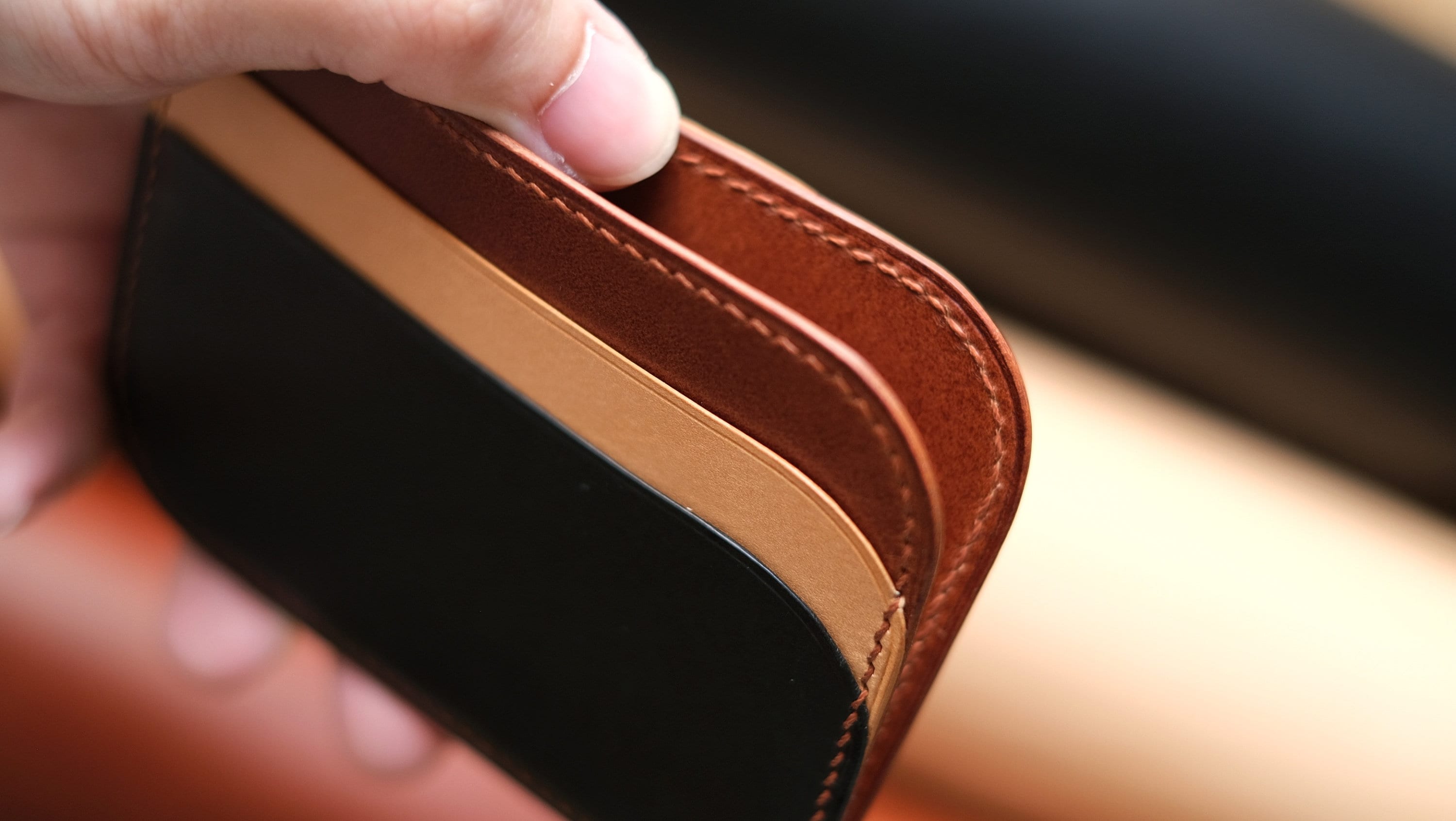 Two Way Buttero Leather Card Holder, Two Faced Design Card Holder ...