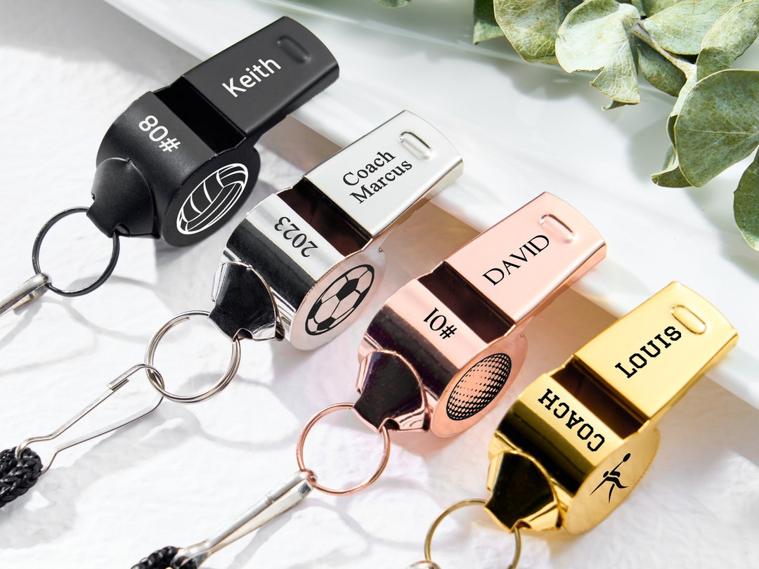 Custom Whistle Necklace,personalized Coach Whistle,stainless Steel ...