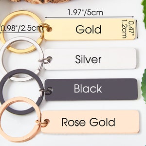 Stainless Steel Keychain,custom Keyring Engraved Key Chain Personalized ...