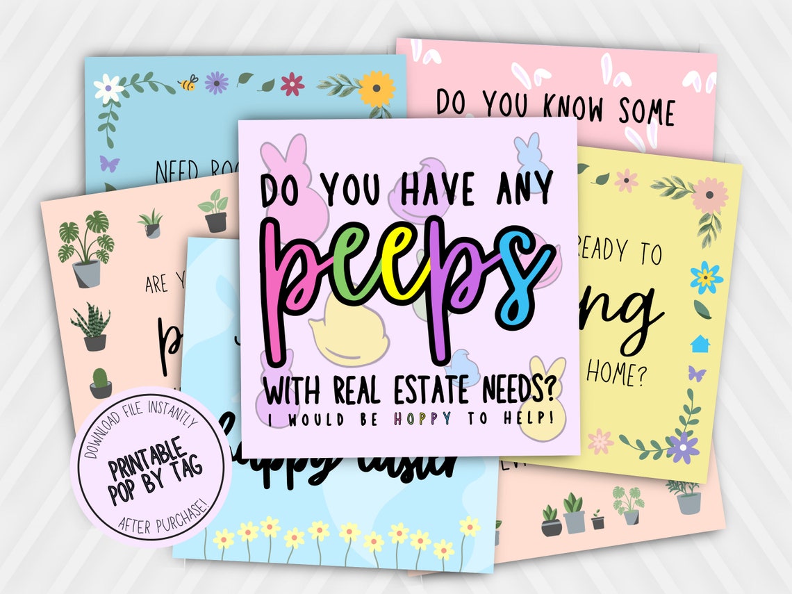 Real Estate Spring Pop by Tags: Realtor Marketing Bundle (digital ...