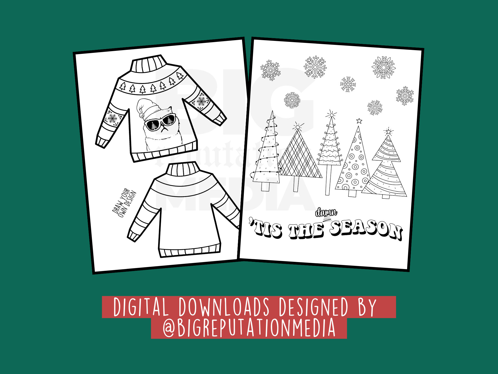 Taylor Swift Christmas Era Coloring Activity Pages, INSTANT Download ...