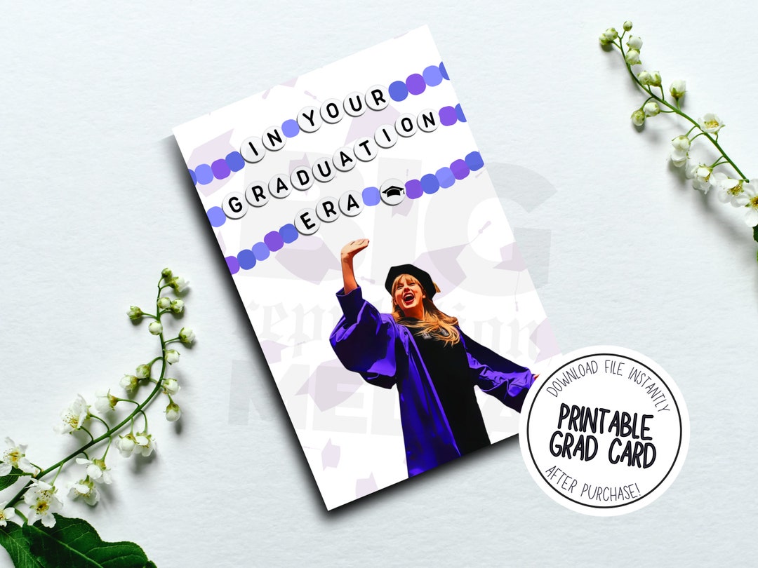 Swiftie Graduation Card: Friendship Bracelet Theme (digital Download ...
