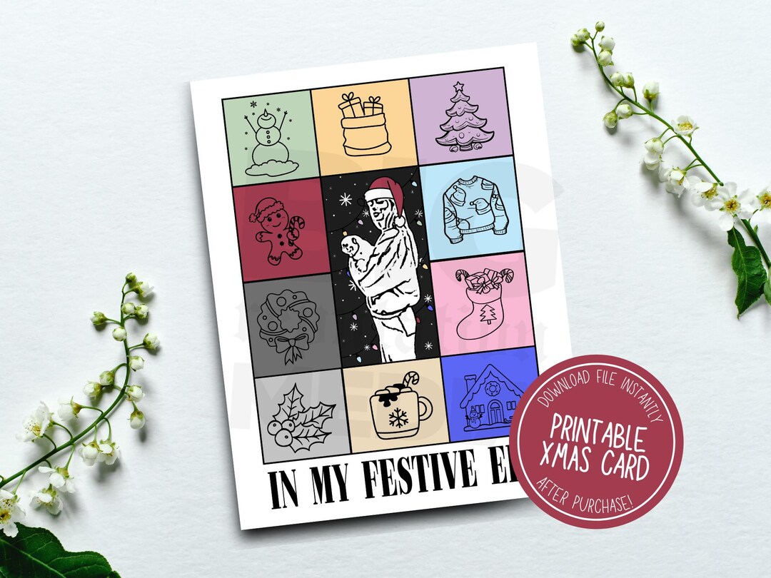 Swiftie Christmas Era Card - Swiftmas Printable, Easy Print From Home ...