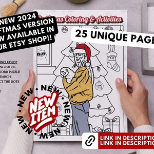 Taylor Swift 2023 Christmas Era Coloring Activity Pages, INSTANT ...