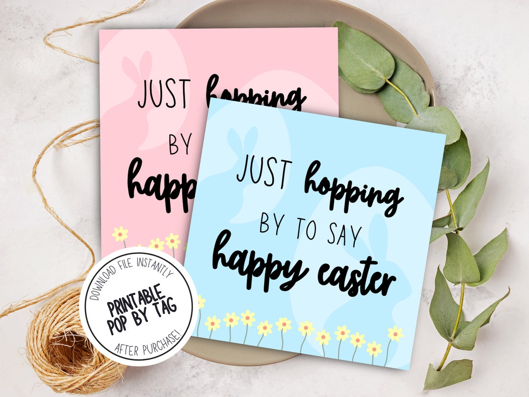 Happy Easter Real Estate Pop by Tag | Just Hopping by to Say Happy ...