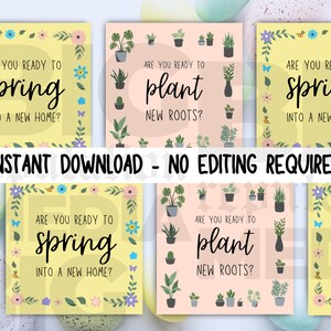 Spring Real Estate Pop by Tag: New Home, New Roots (PDF) - Etsy