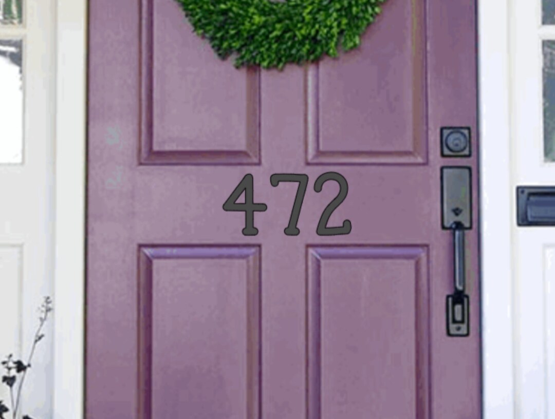 House Number Address Front Door Vinyl - Etsy