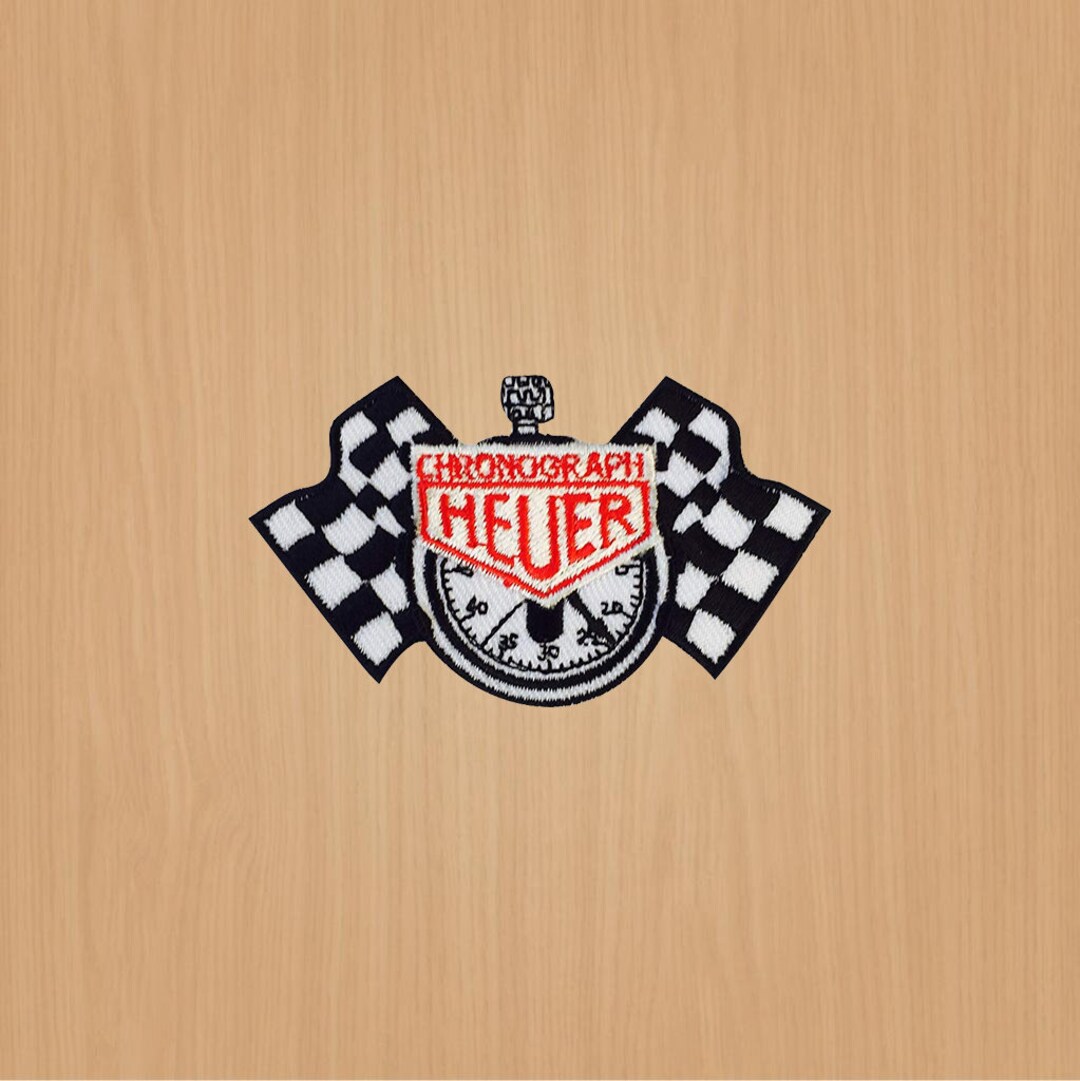 Cars Patch, Racing Flags Patch With Text, Iron on Patch, Embroidered ...