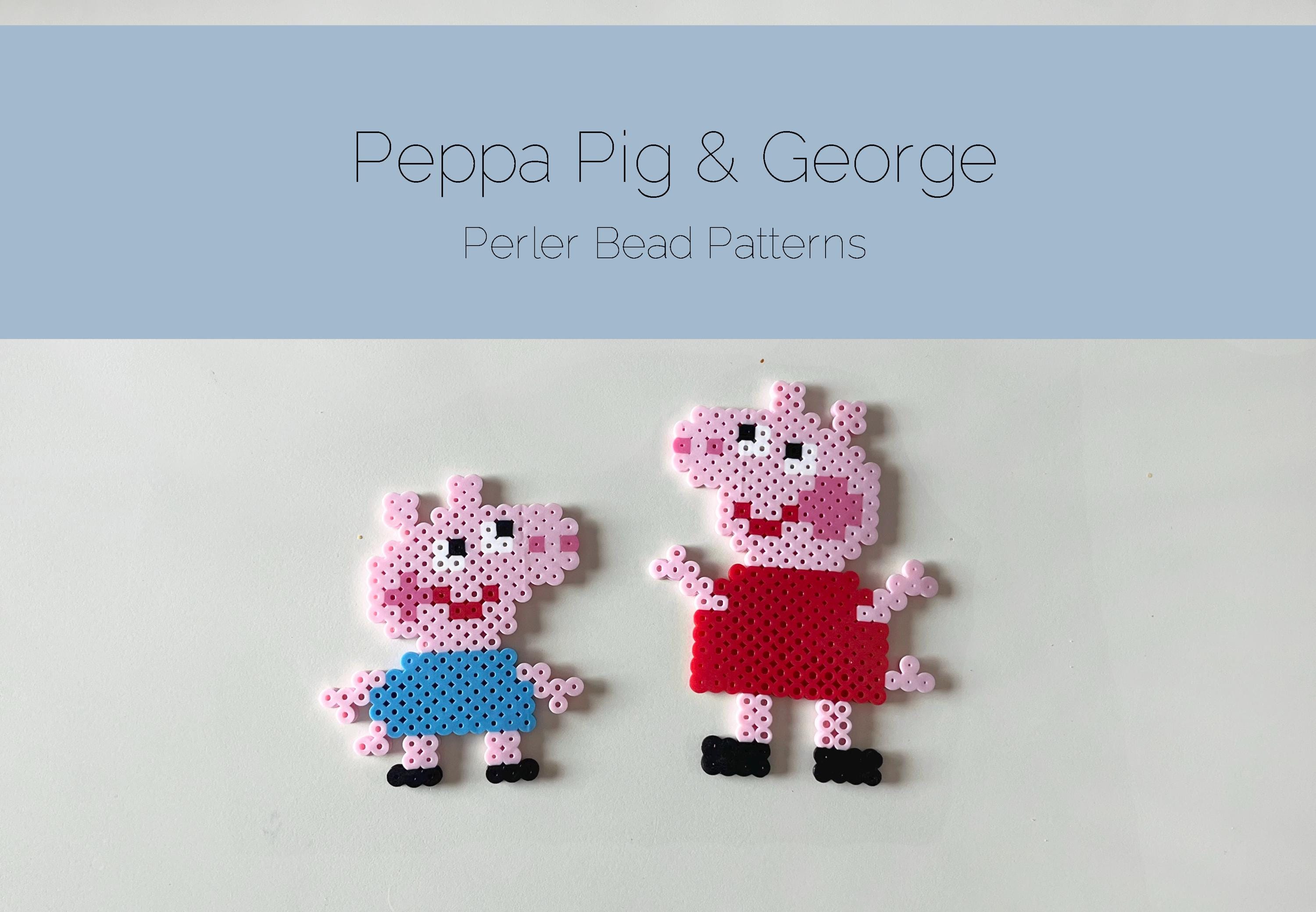 Digital File ONLY - Perler Bead Pattern for Two Pig Characters - Etsy