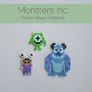 DIGITAL FILE - Monsters Inc. Perler Bead Pattern, Print at Home - Etsy