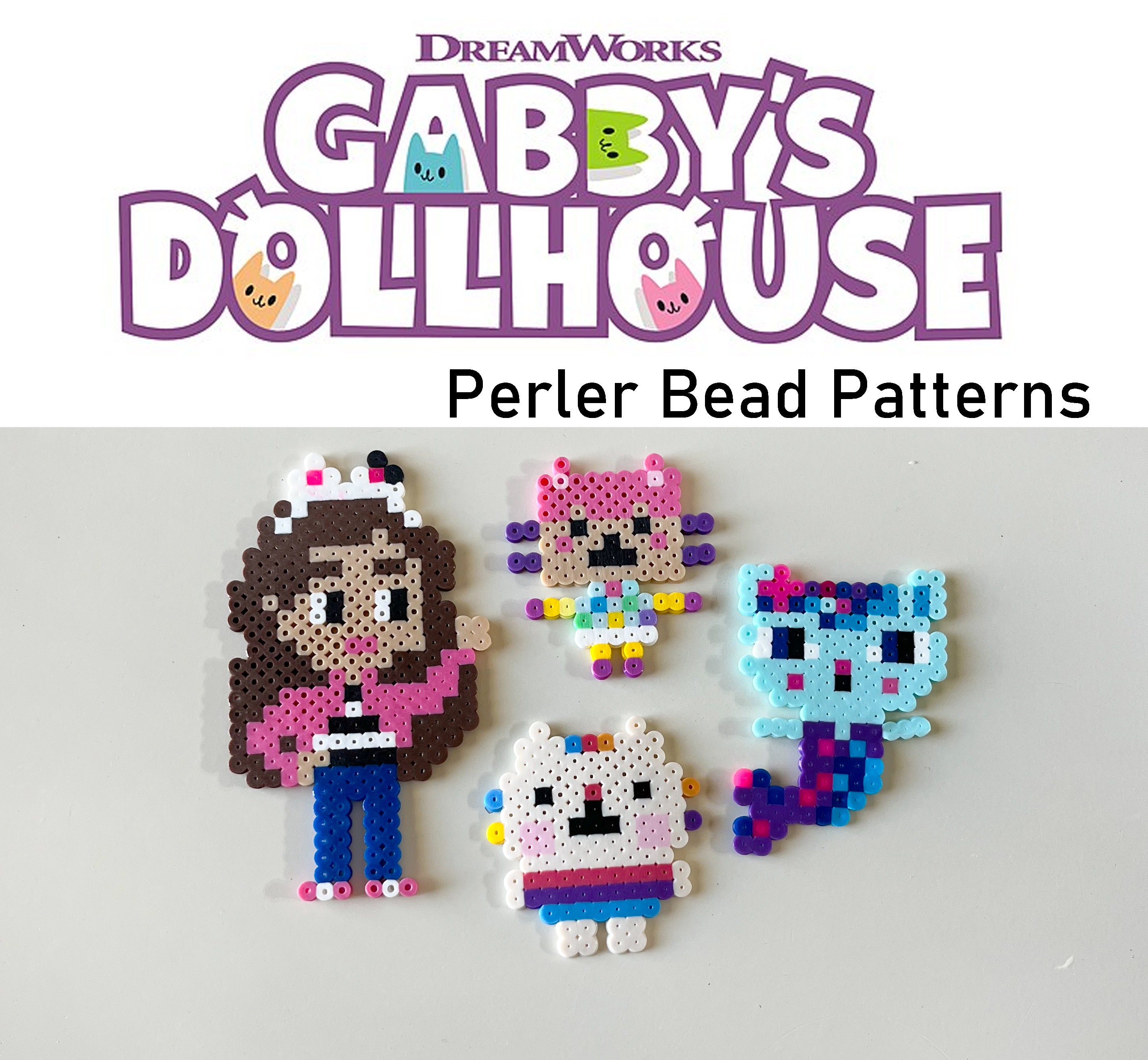 Perler Bead Patterns for Gabby and Her Playhouse Friends - Etsy