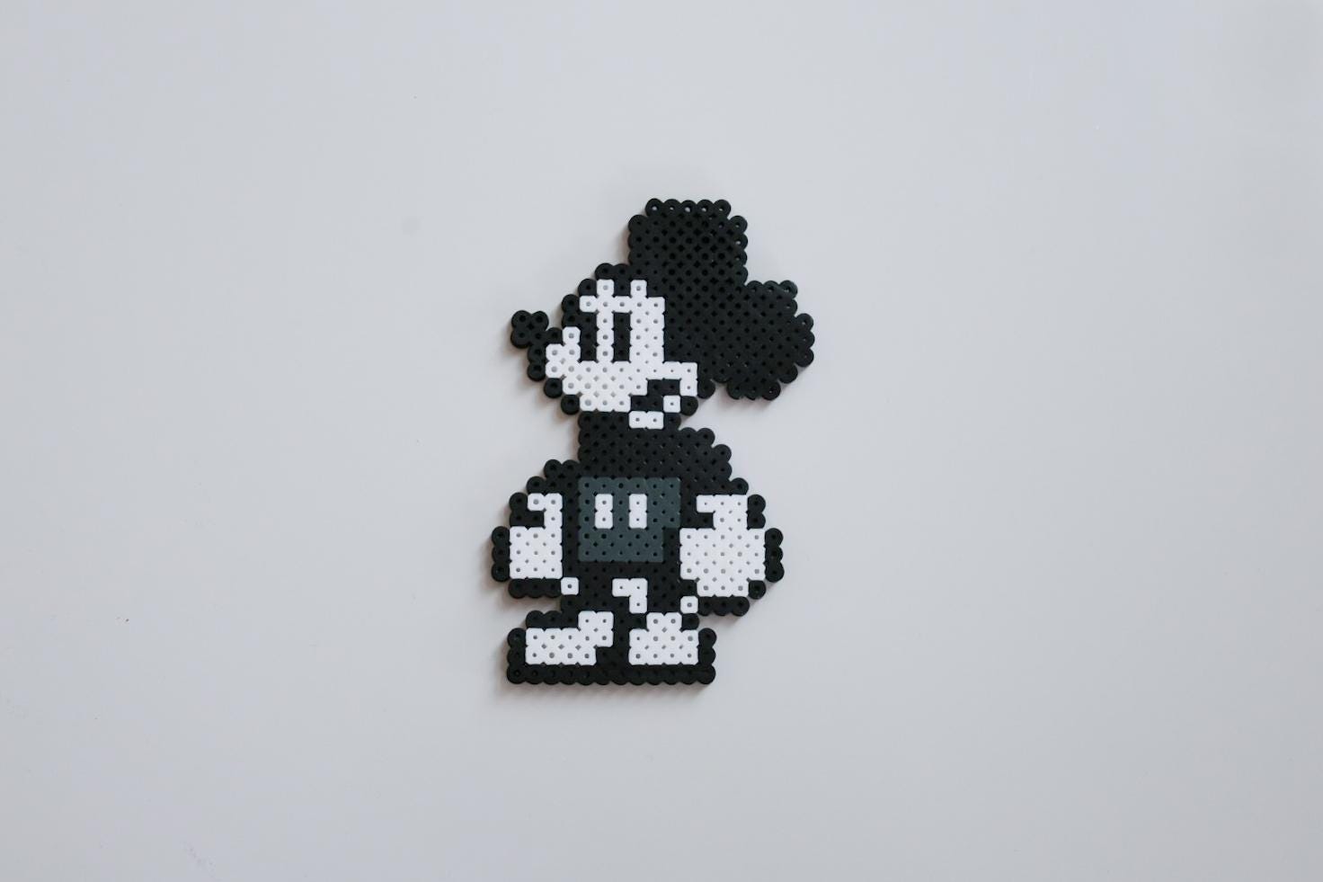 DIY Perler Bead Pattern Grayscale Mickey Mouse - Etsy