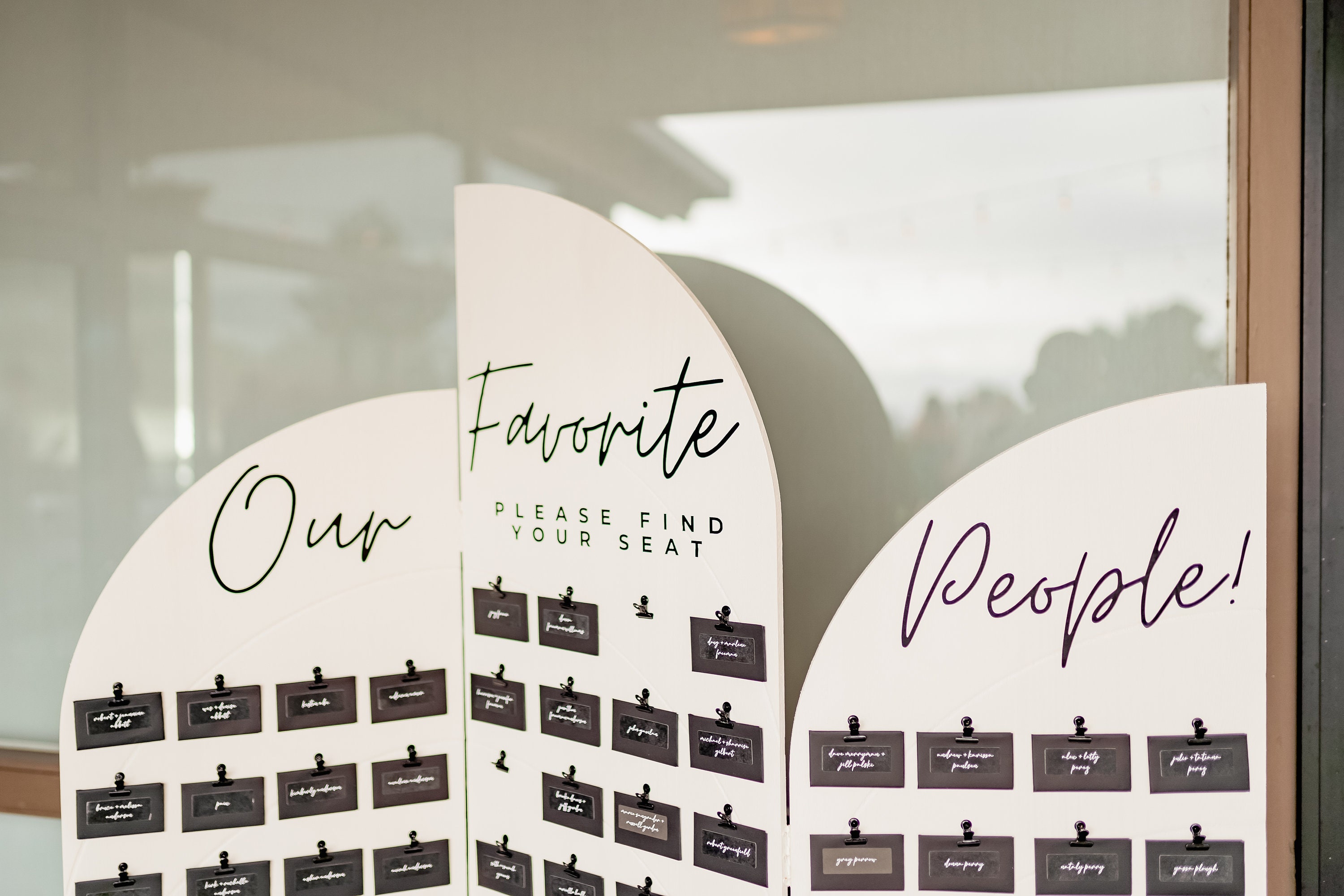 Wedding Seating Chart Letters Template Canva Digital Download - Etsy