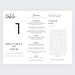 Wedding Tri-fold Table Numbers Menu Version Editable Canva Download ...