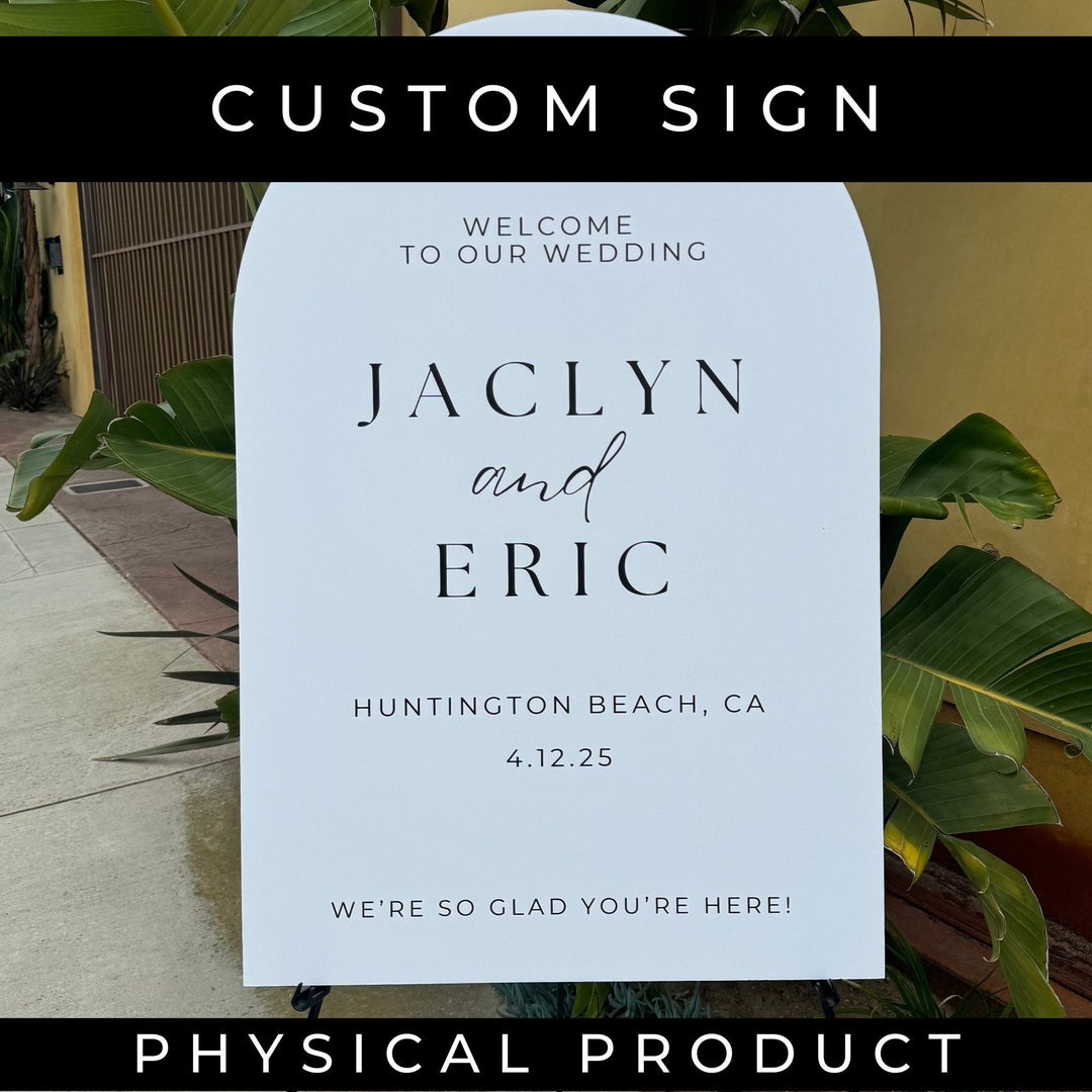 Wedding Custom Arched Sign - 24