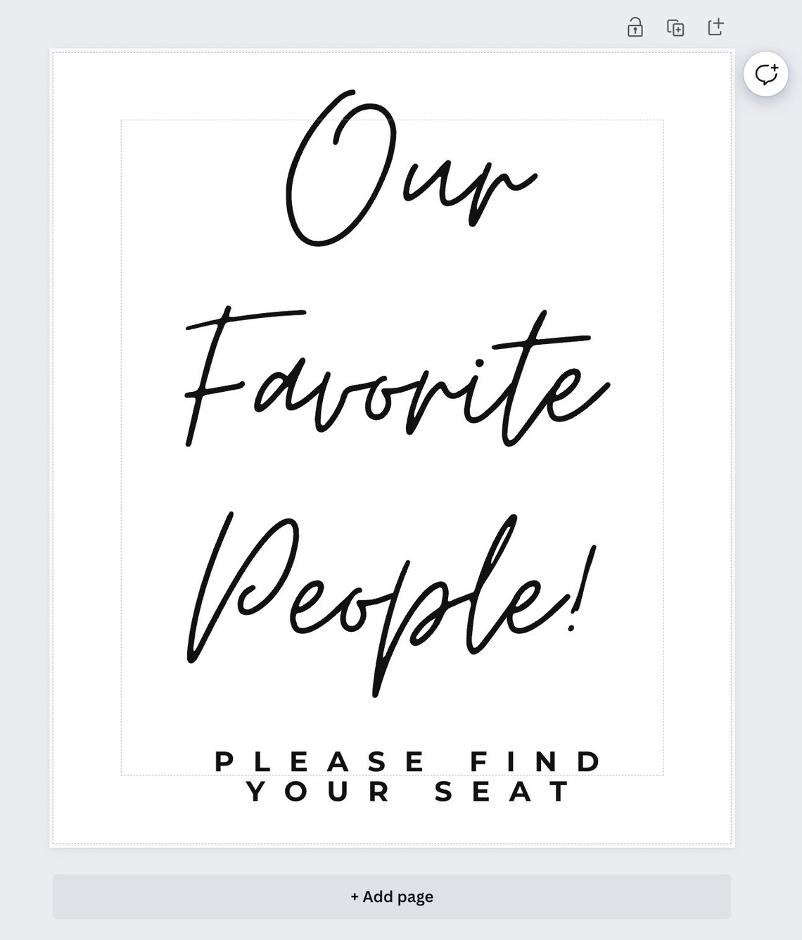 Wedding Seating Chart Letters Template Canva Digital Download - Etsy