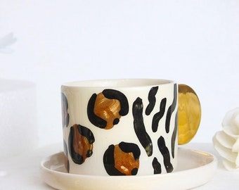 Handcraft/Handmade Ceramic Cup Turkish Coffee Cup With 2 Pcs Gift Mug ...