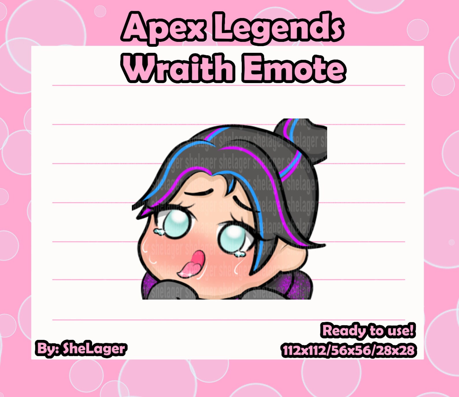 Wraith Emote Apex Legends Ahegao Emote Twitch Stream - Etsy Hong Kong