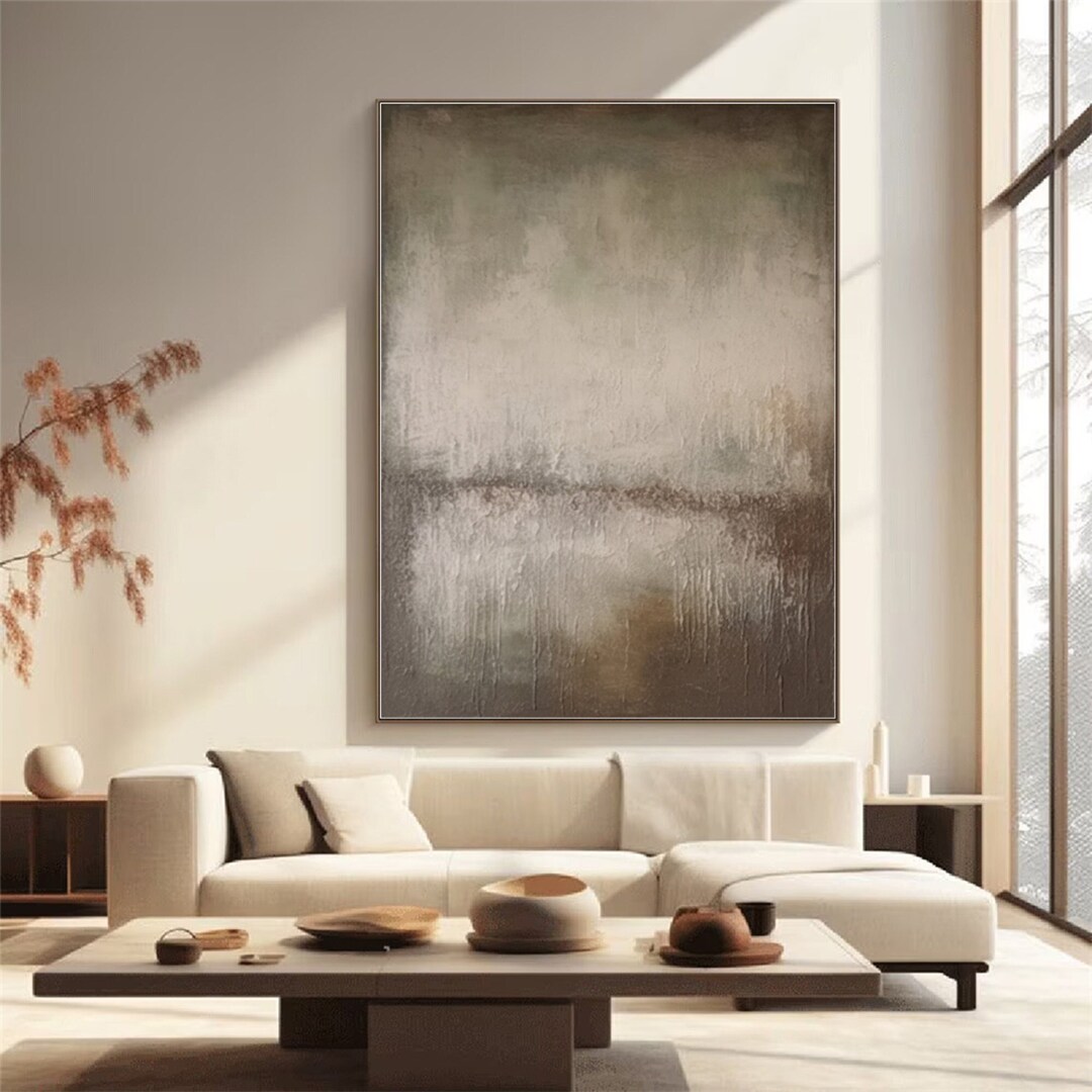 Beige Arch 3D Texture Painting Contemporary Abstract Paintings Wabi ...