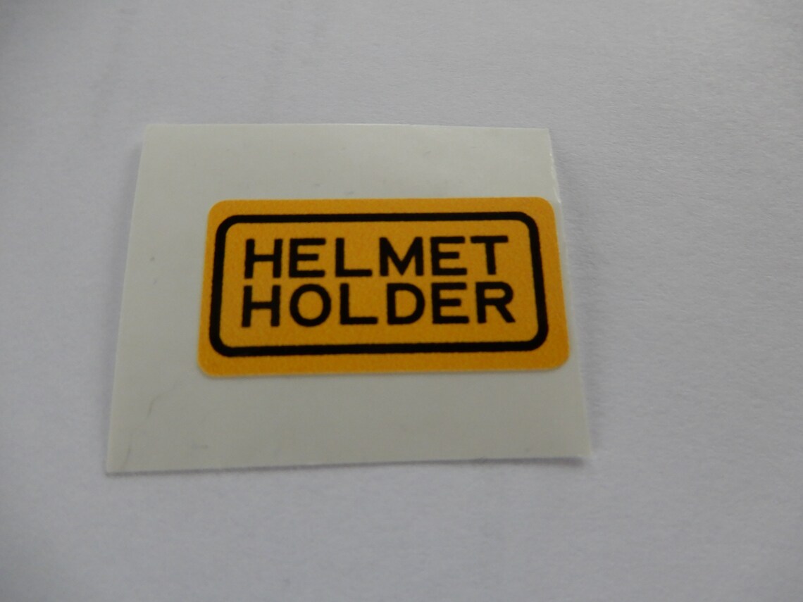 Honda Gl1000 CBX1000 CB750 CB500 Etc Helmetholder Decal. Set of 2 ...