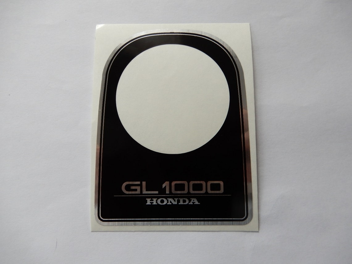Honda GL1000 Goldwing GL1 Faketank Decal Chrome/black - Etsy UK