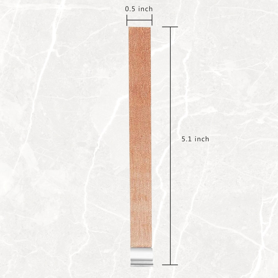 Wooden Candle Wicks,double-thickness, 5.1 X 0.5inch Natural Wicks ...