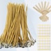 Zinc Core Candle Wicks 6 Pretabbed, Prewaxed Bulk 12 Pack or 100 Pack ...