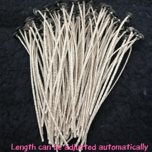 ECO Candle Wicks, 200 Pcs 6"/ 15CM Pre-waxed Pretabbed Wicks With Base ...