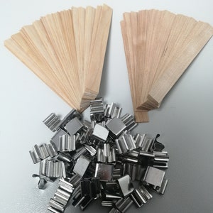 Wooden Candle Wicks,double-thickness, 5.1 X 0.5inch Natural Wicks ...