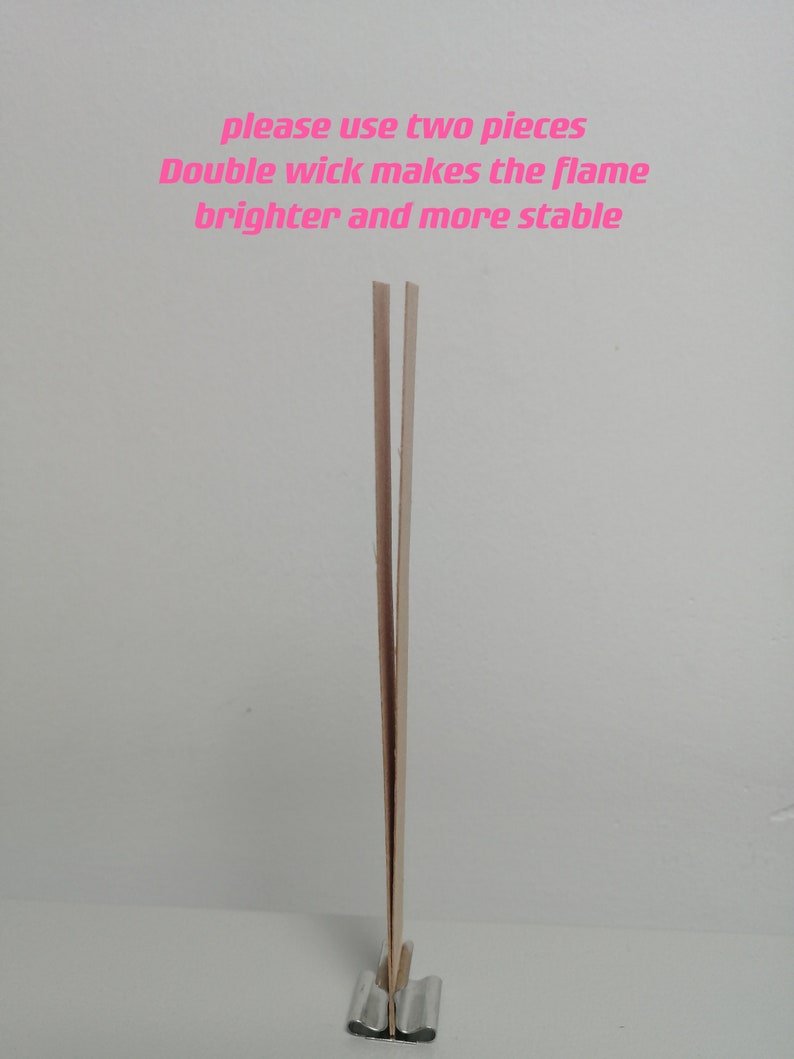 Wooden Candle Wicks,double-thickness, 5.1 X 0.5inch Natural Wicks ...