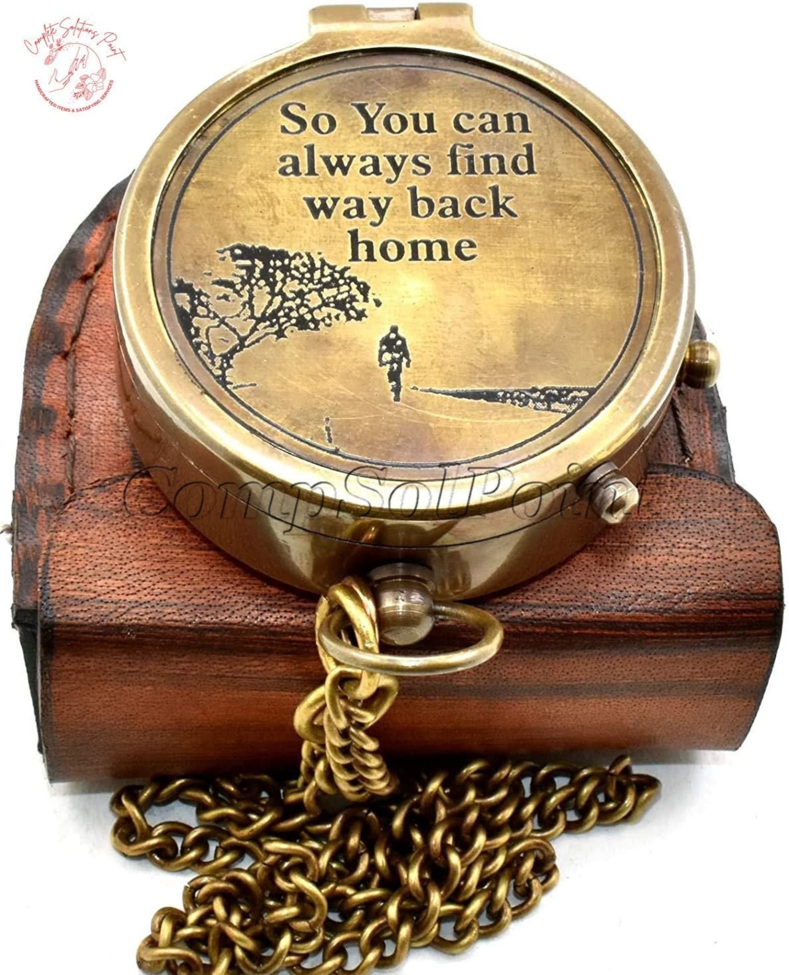 Trekking Flat Compass With Antique Look Vintage Medieval Style - Etsy